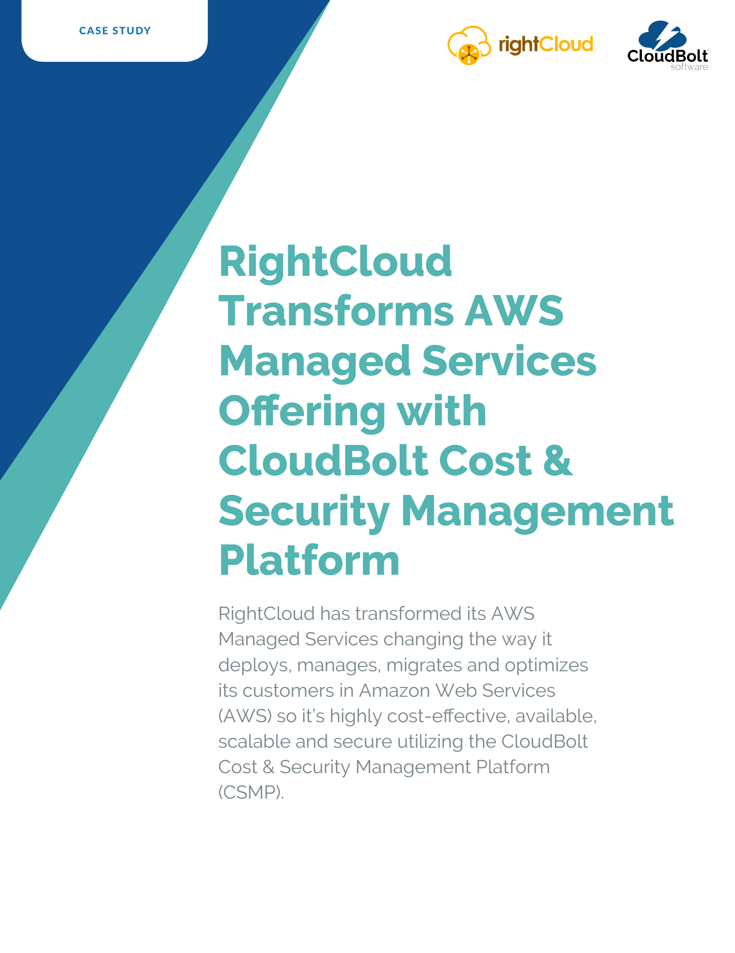 RightCloud Transforms AWS Managed Services Offering with CloudBolt Cost & Security Management ...